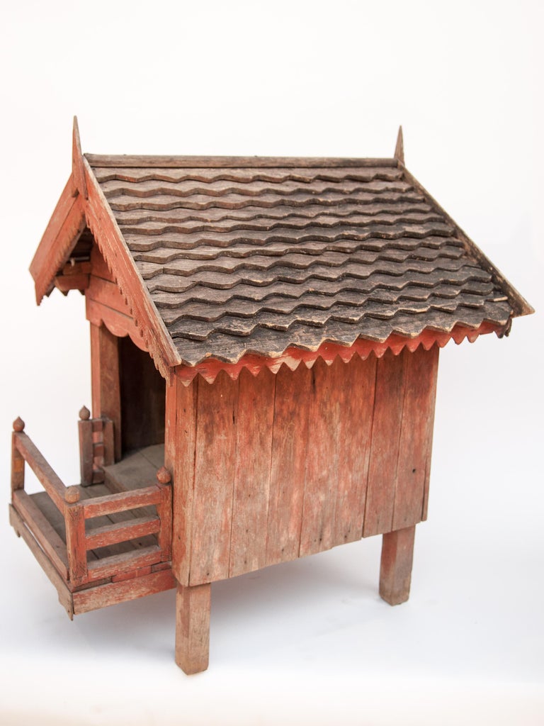 Large Rustic Spirit House from Northern Thailand, Teak, Mid-Late 20th ...