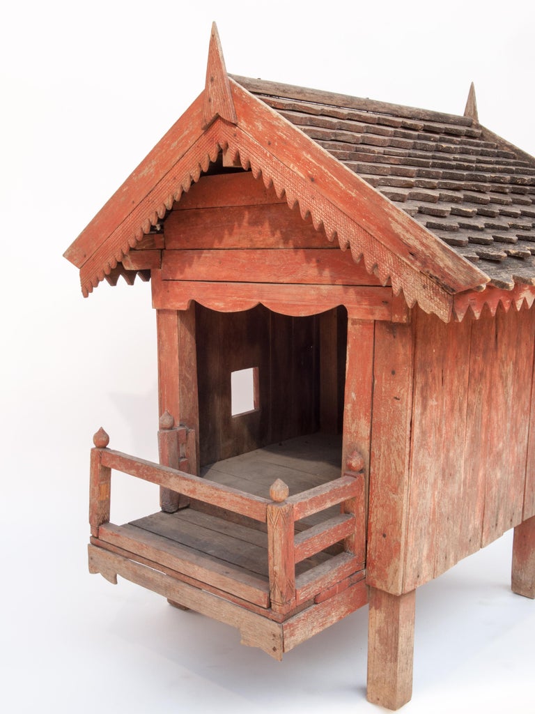 Large Rustic Spirit House from Northern Thailand, Teak, Mid-Late 20th ...