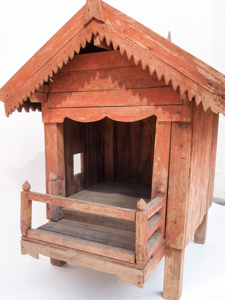 Large Rustic Spirit House from Northern Thailand, Teak, Mid-Late 20th ...