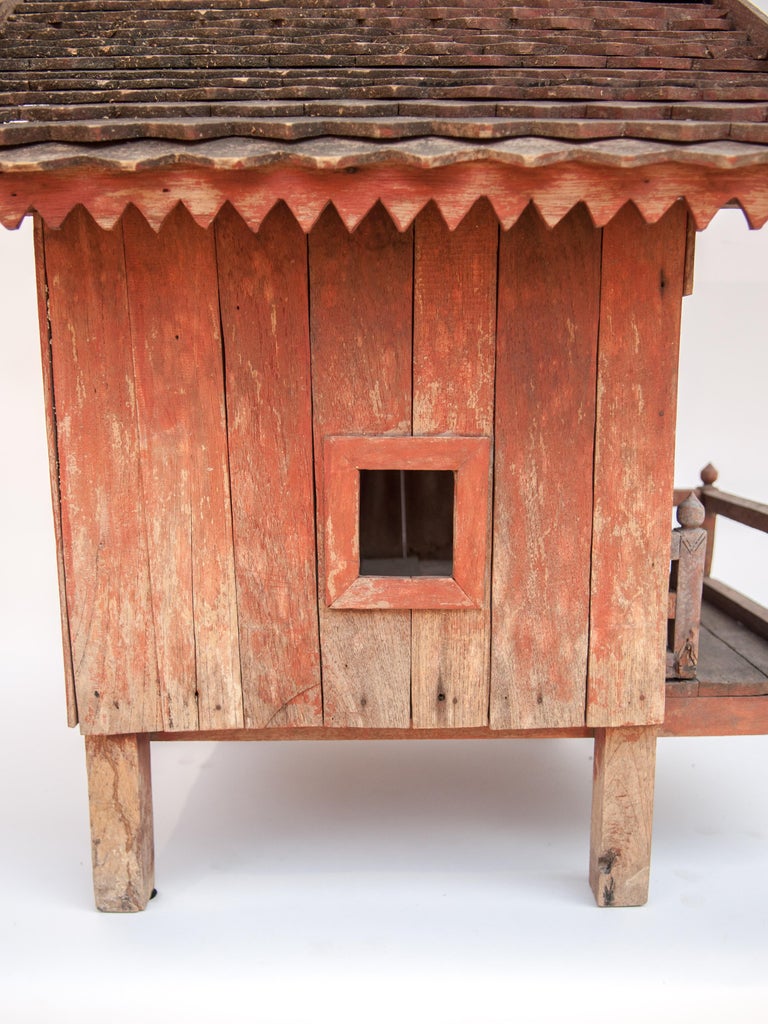 Large Rustic Spirit House from Northern Thailand, Teak, Mid-Late 20th ...