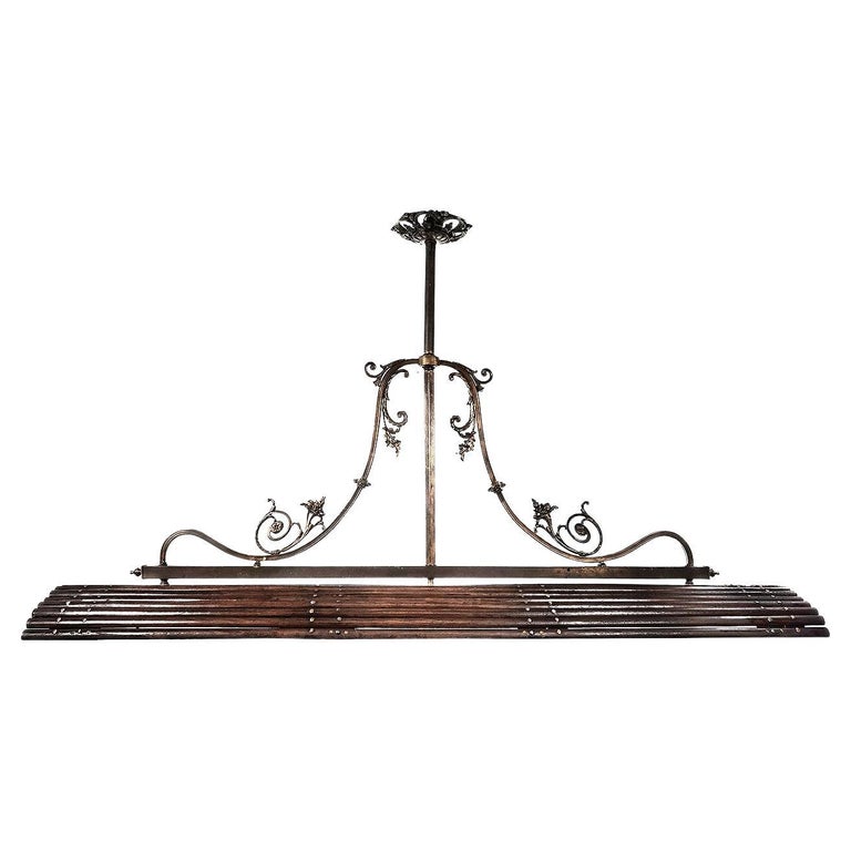 Large Rustic Tambour Lamp For Sale at 1stDibs