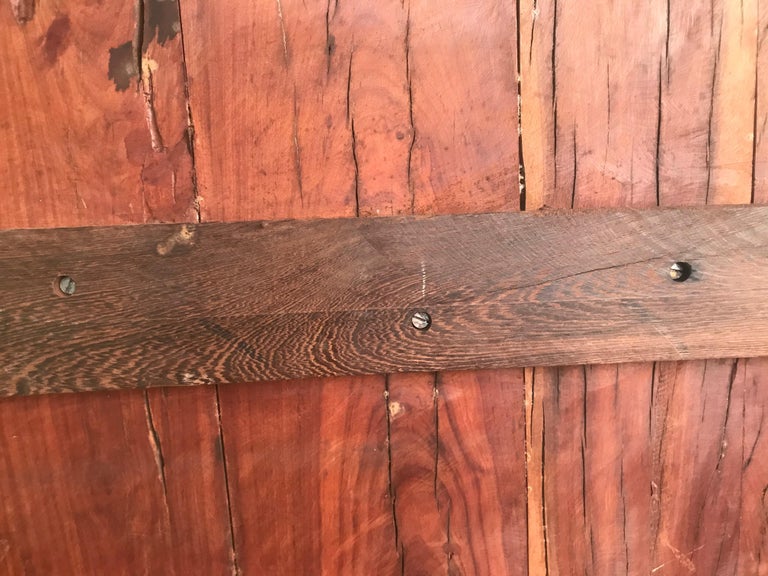 Large Rustic Wabi-Sabi Teak Wood Coffee Table For Sale at 1stDibs