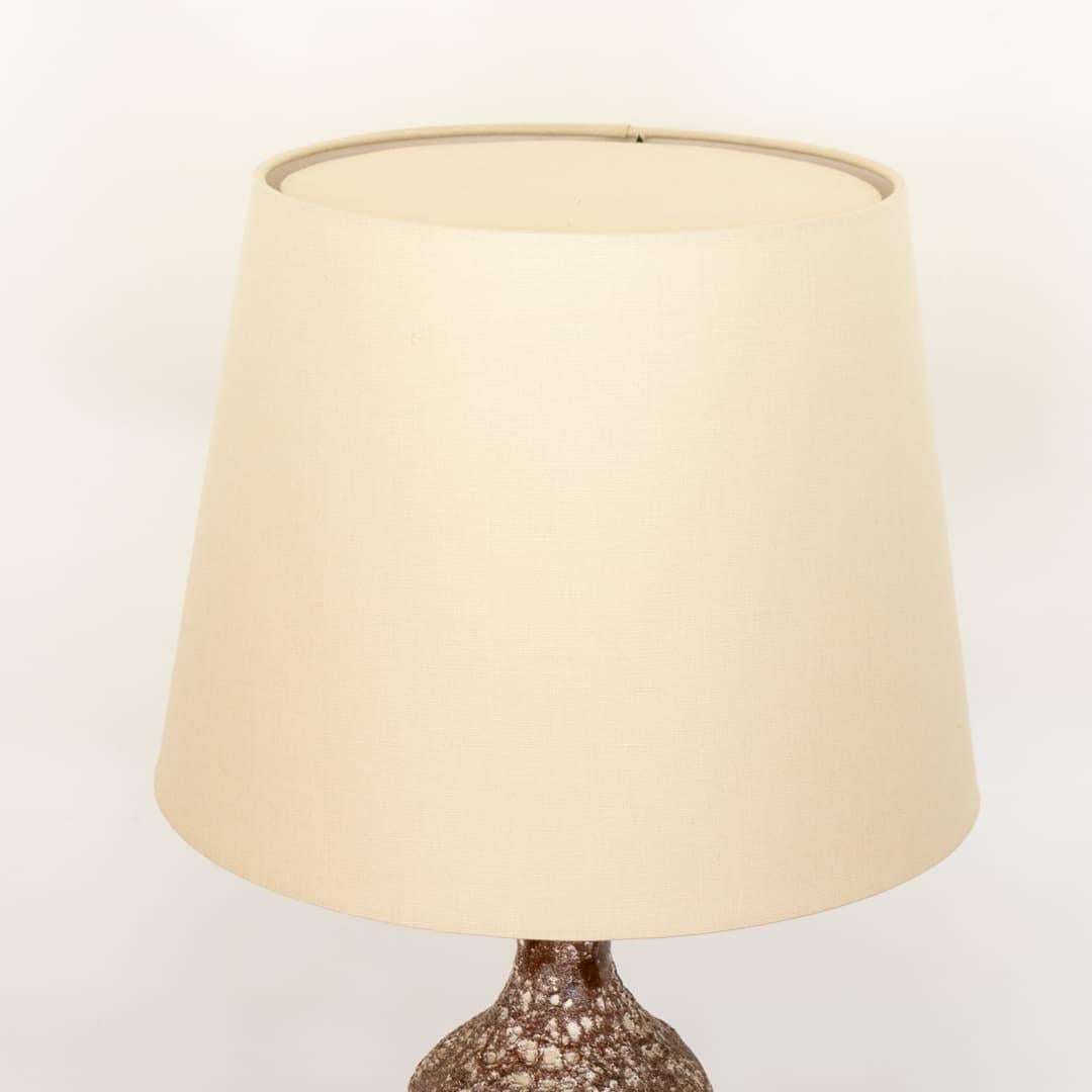 Large Sandstone Ceramic Table Lamp For Sale at 1stDibs