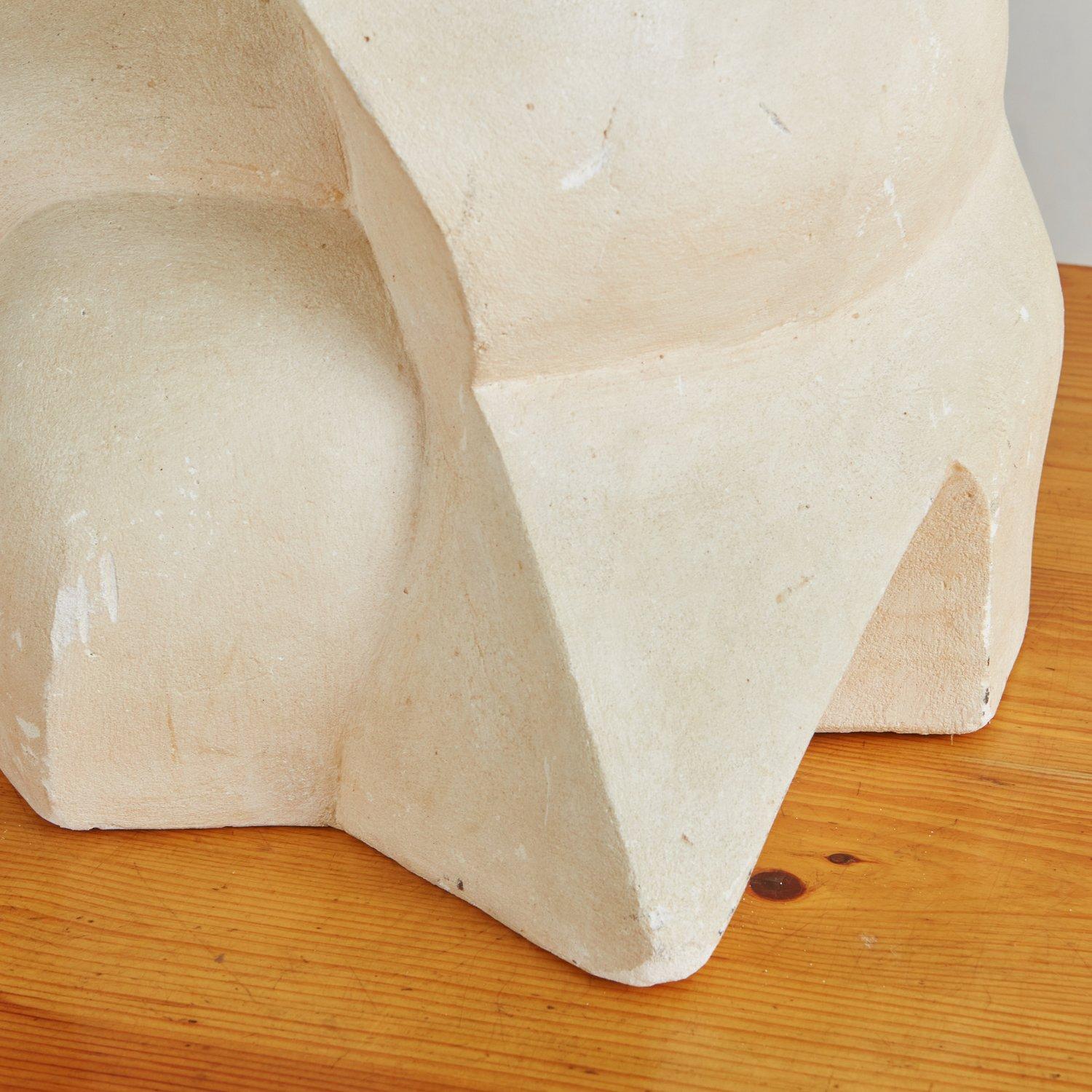 Large Scale Abstract Plaster Sculpture, France, 1970s For Sale at 1stDibs