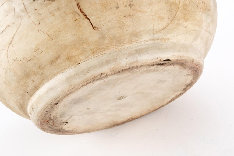 Large Scale Antique Heavy Ceramic Mortar and Two Pestles at 1stDibs