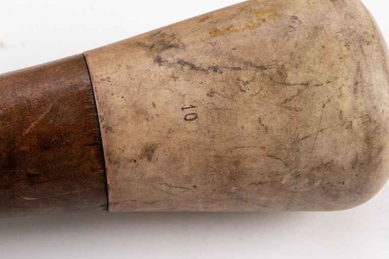 Large Scale Antique Heavy Ceramic Mortar and Two Pestles at 1stDibs