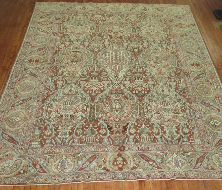 Large Scale Antique Room Persian Bakhtiari Rug For Sale at 1stDibs