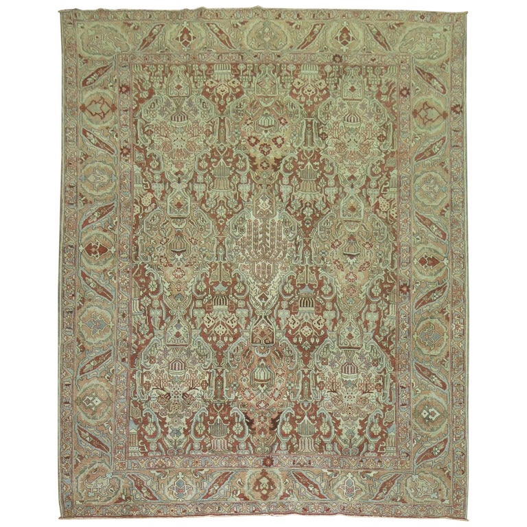 Large Scale Antique Room Persian Bakhtiari Rug For Sale at 1stDibs