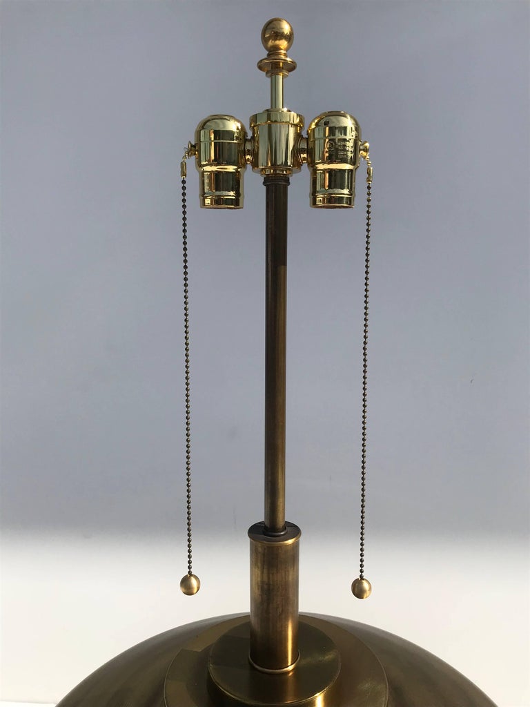 Pair of Large-Scale Brass Lamp For Sale at 1stDibs | large brass lamps ...