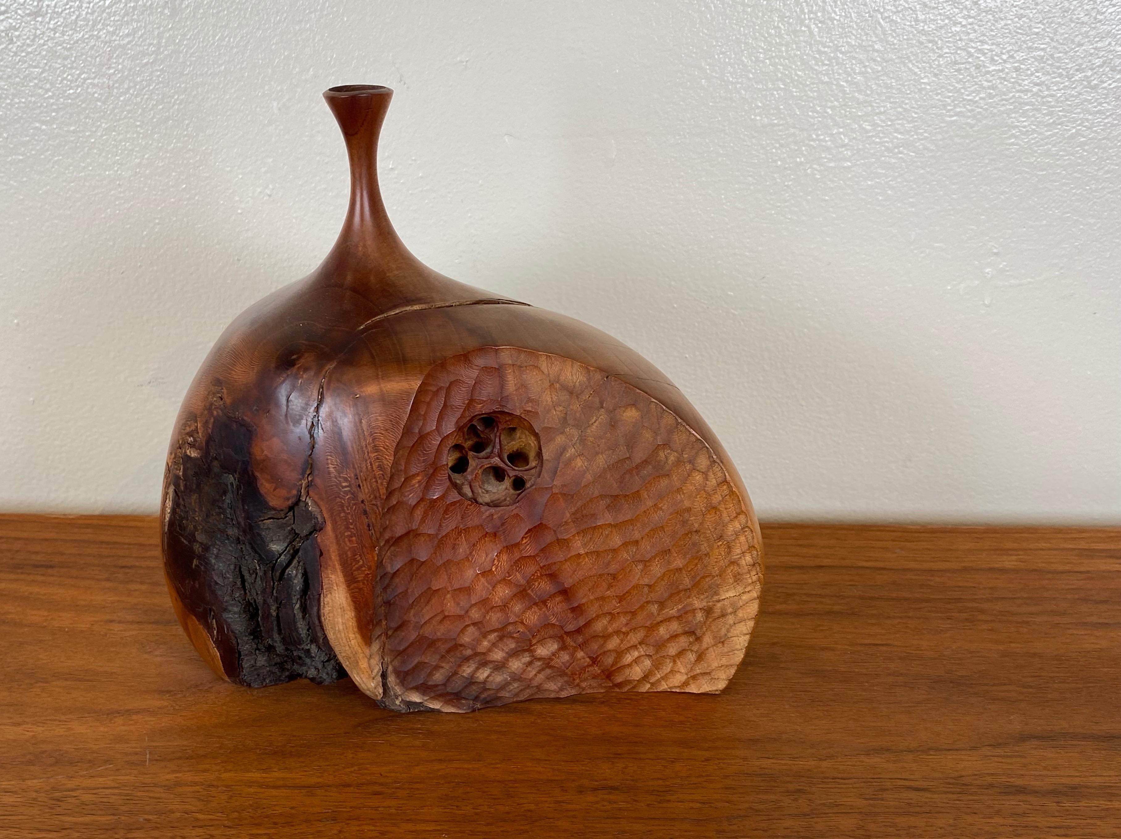 Large Scale California Studio Craft Woodworker Doug Ayers Handmade Vase ...