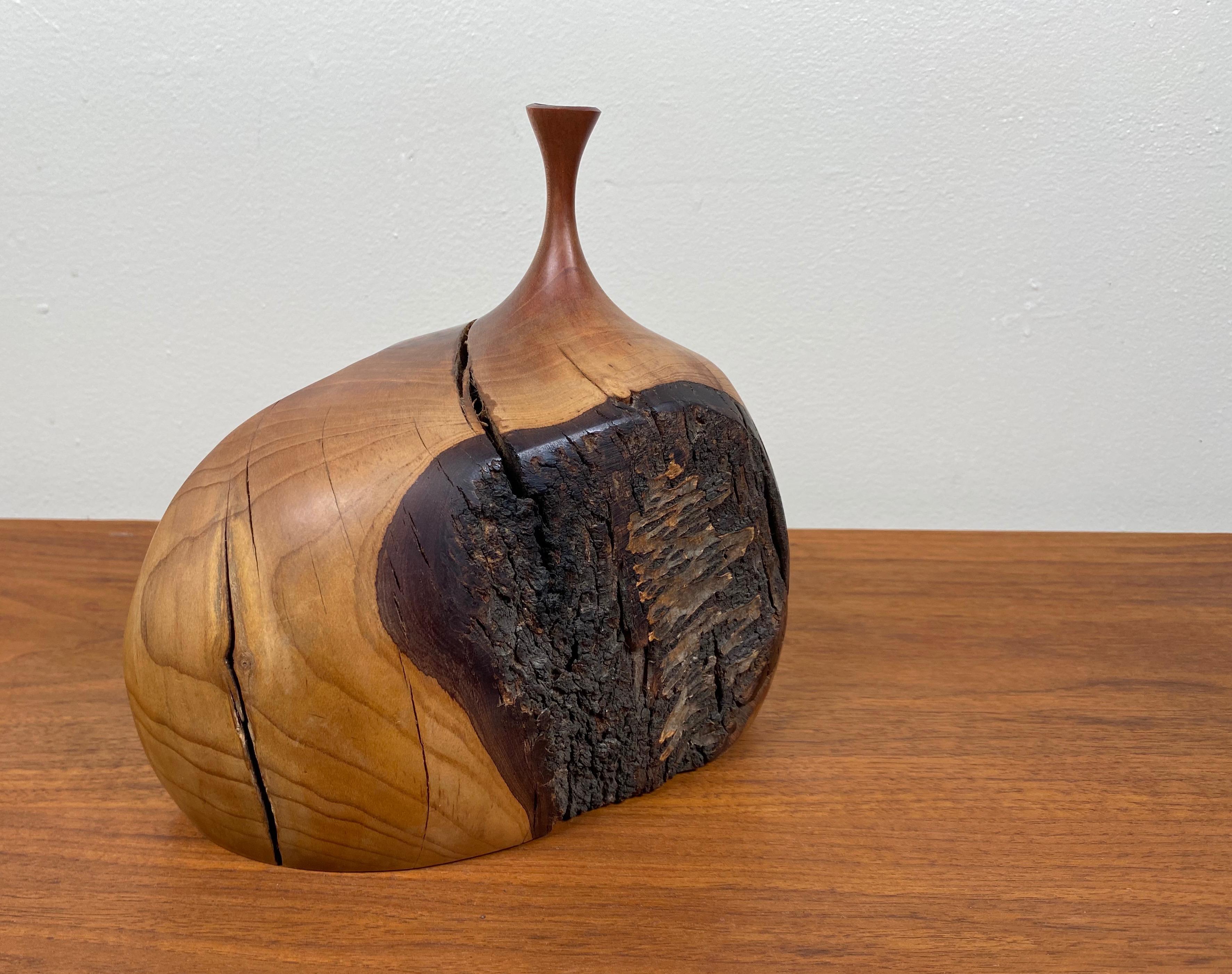 Large Scale California Studio Craft Woodworker Doug Ayers Handmade Vase ...