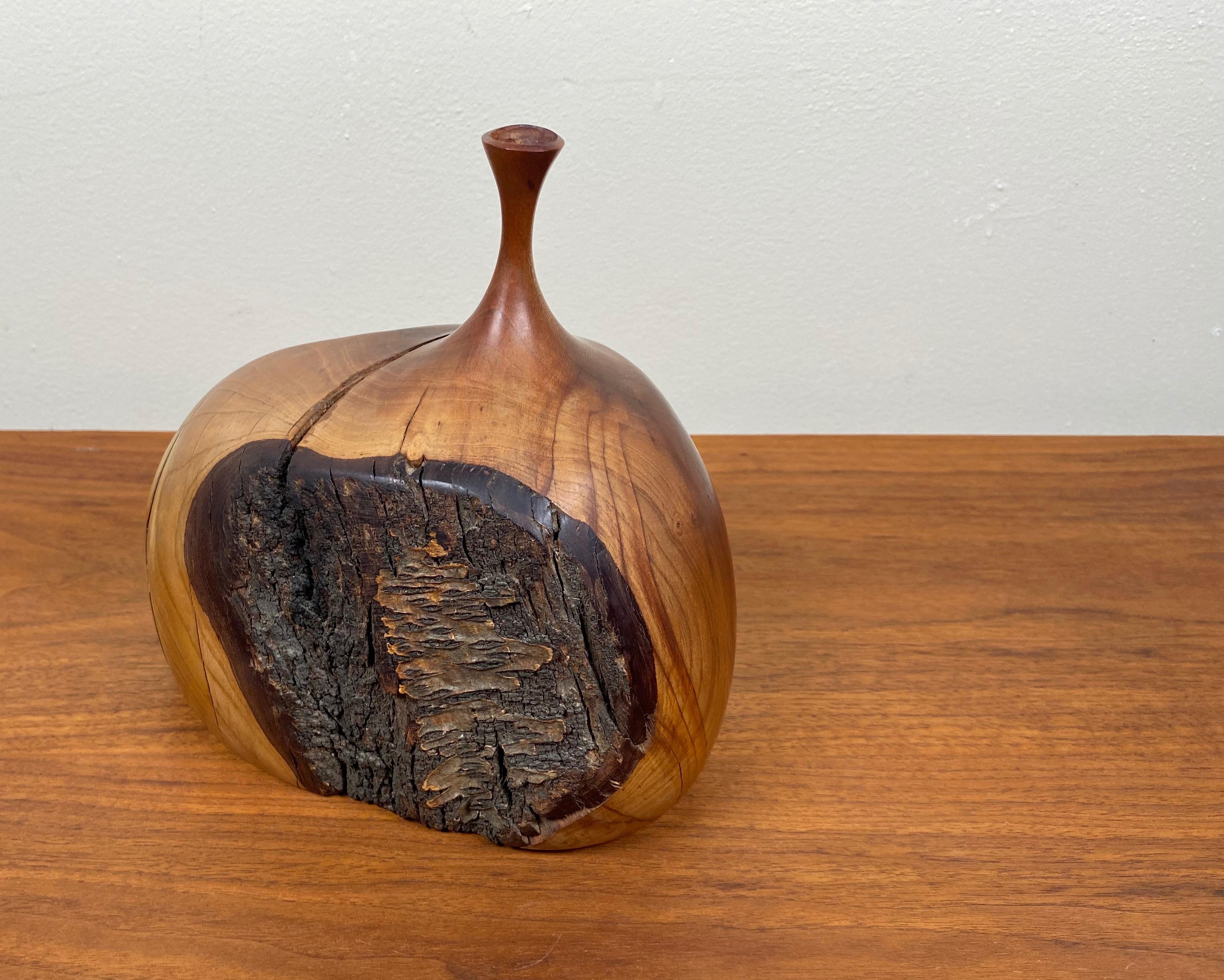 Large Scale California Studio Craft Woodworker Doug Ayers Handmade Vase ...