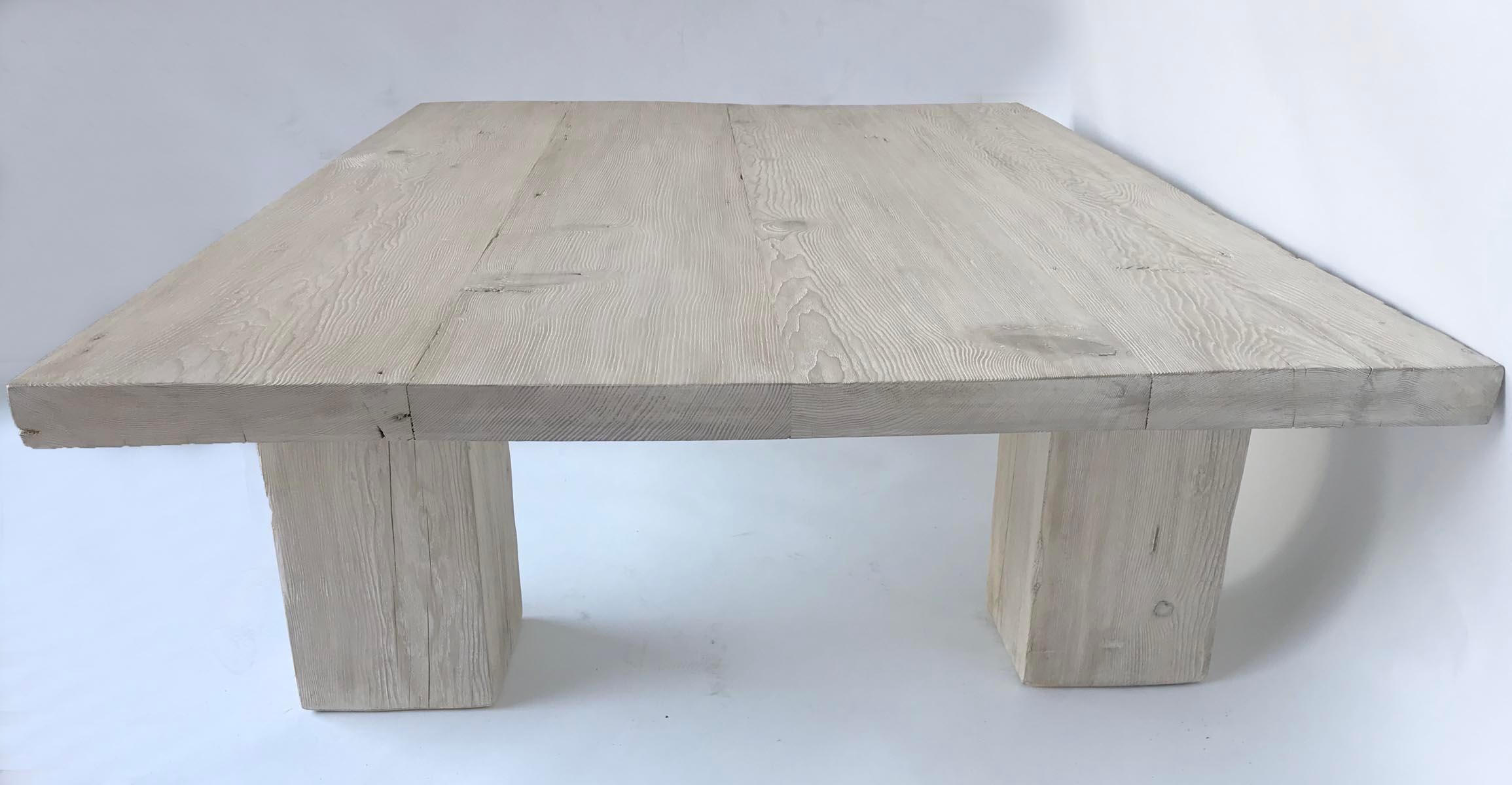 Large Scale Cocktail Table with Light Finish For Sale at 1stDibs