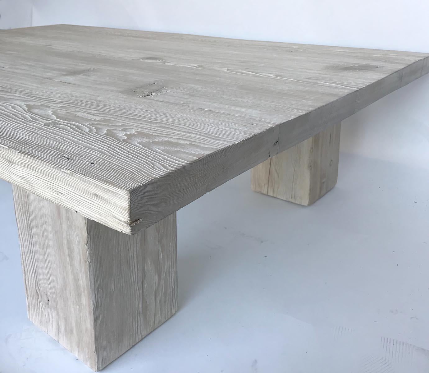 Large Scale Cocktail Table with Light Finish For Sale at 1stDibs