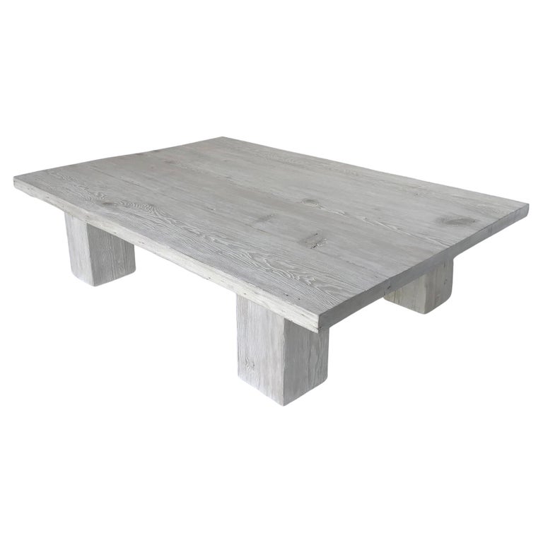 Large Scale Cocktail Table with Light Finish For Sale at 1stDibs