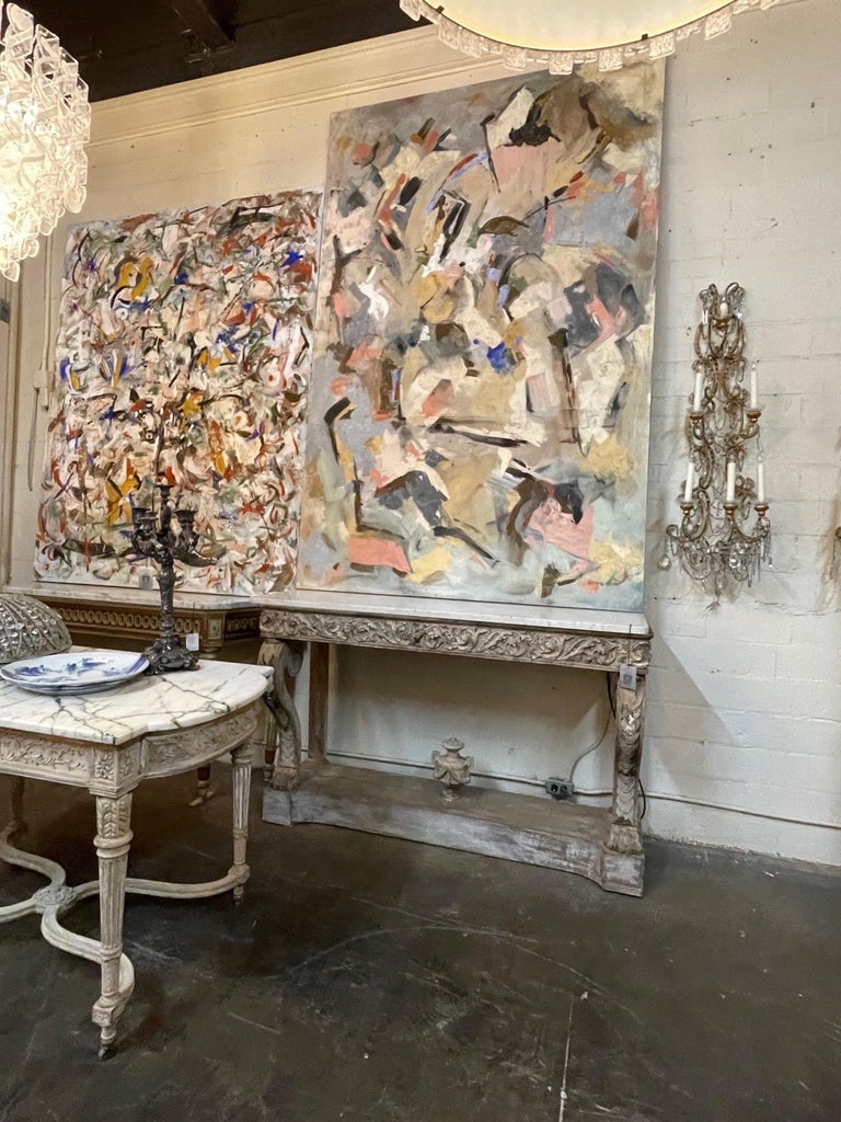 Large Scale Contemporary Italian Abstract Painting For Sale at 1stDibs