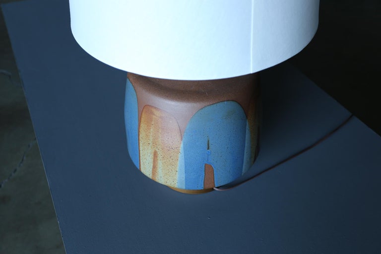 Large Scale David Cressey "Flame Glaze" Ceramic Lamp, circa 1970 For ...