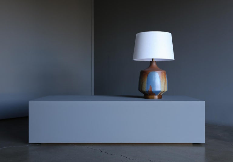 Large Scale David Cressey "Flame Glaze" Ceramic Lamp, circa 1970 For ...