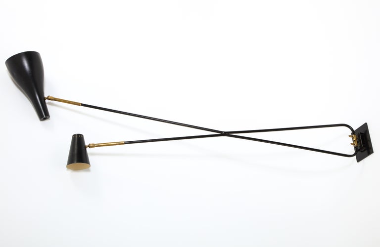 Large Scale Double Swing Arm Sconce by Arlus For Sale at 1stDibs ...