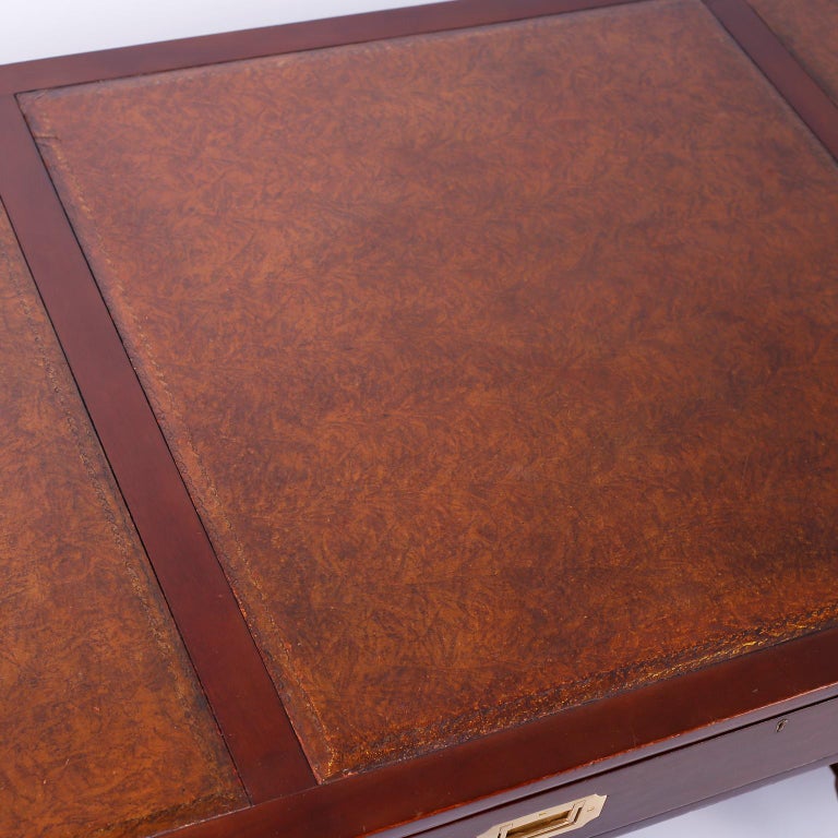 Large-Scale English Campaign Desk at 1stDibs | large campaign desk