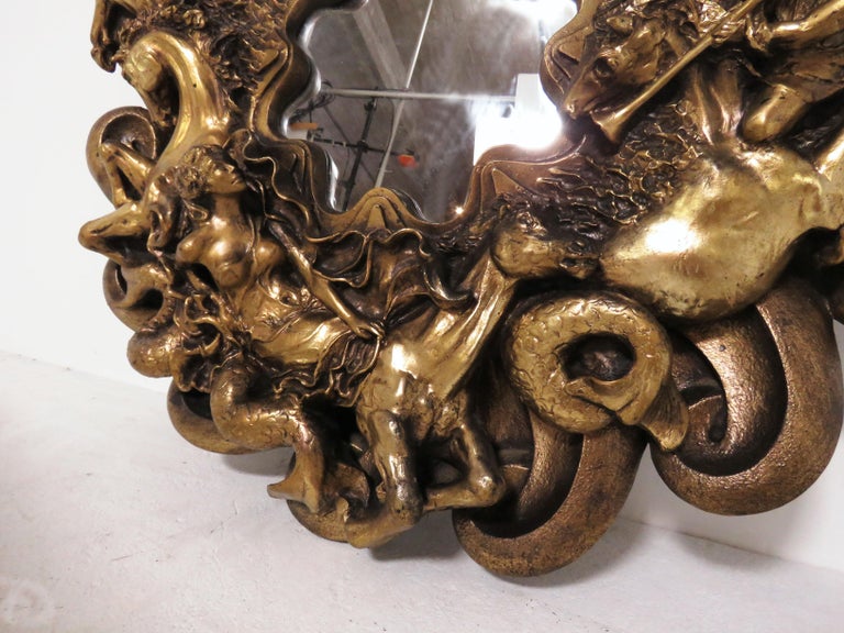 Large Scale Finesse Originals Mythological Mirror, circa 1960s at 1stDibs