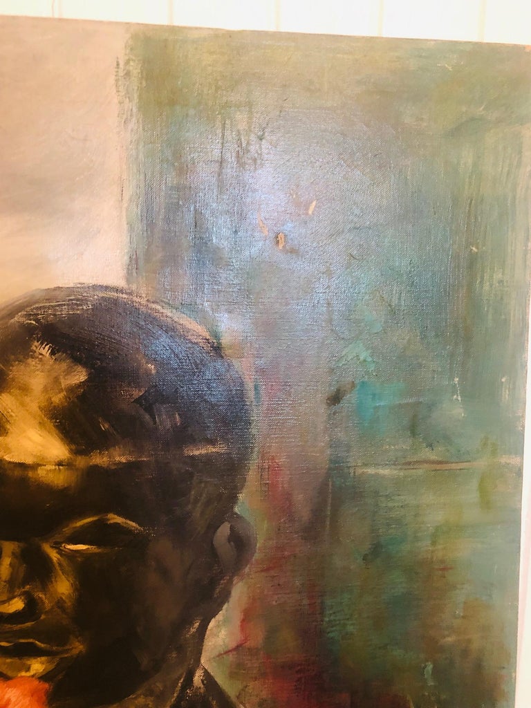 Large Scale Floral Still Life Painting by Peggy Dodds For Sale at 1stDibs