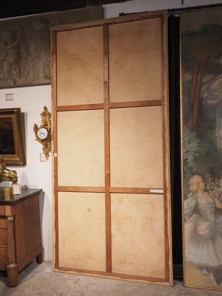 Large Scale French Fête Galante Triptych Painting by Arthur Foache ...