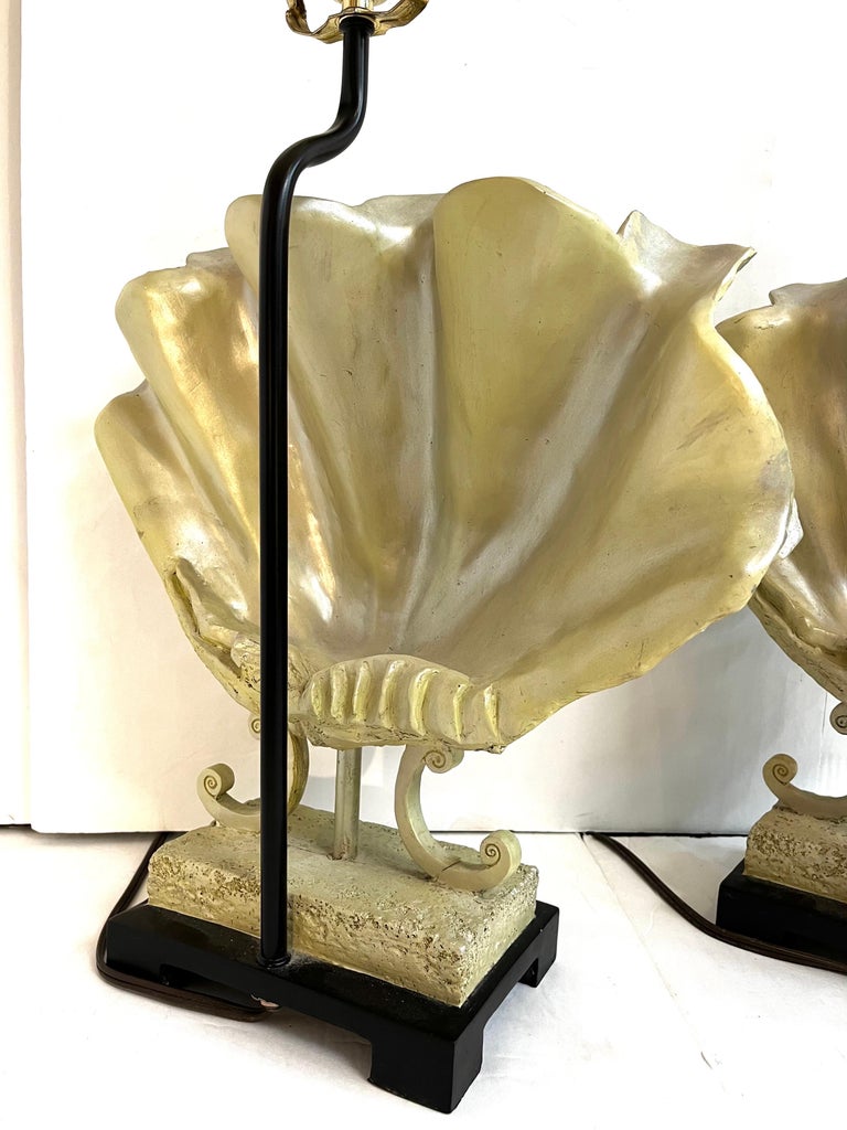 Large Scale Grotto Style Faux Seashell Sculptures Mounted as Table ...