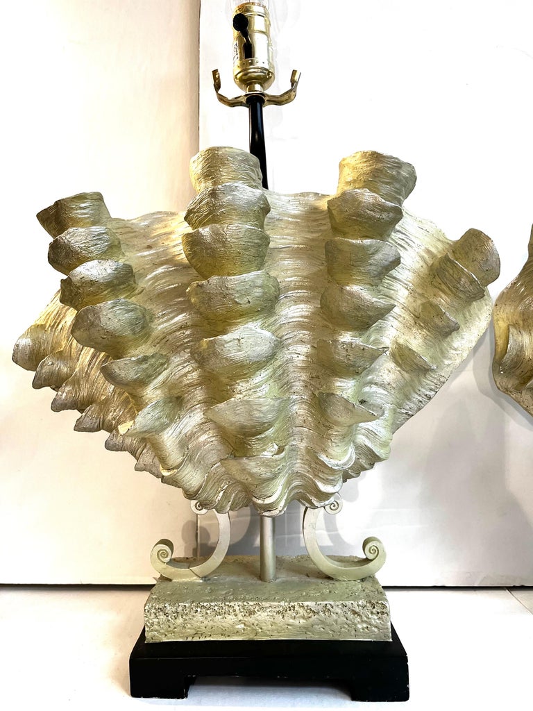 Large Scale Grotto Style Faux Seashell Sculptures Mounted as Table ...