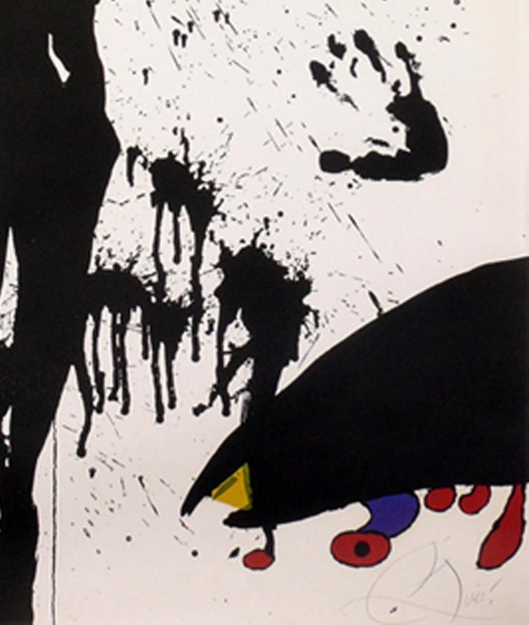 Large Scale Joan Miro Color Screenprints in Vibrant Colors For Sale at ...