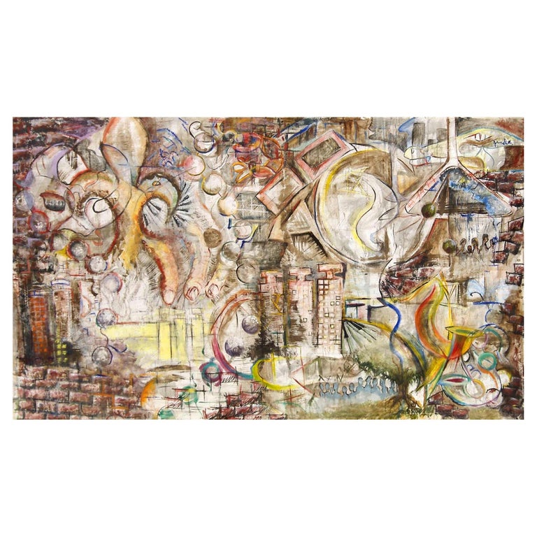 Large Scale "La Nouvelle-orléans" Painting by Jason Stallings For Sale at 1stDibs