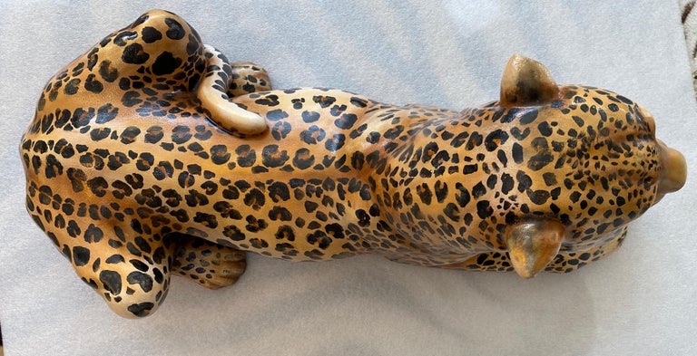 Large Scale Leopard Figure For Sale at 1stDibs | large leopard statue ...