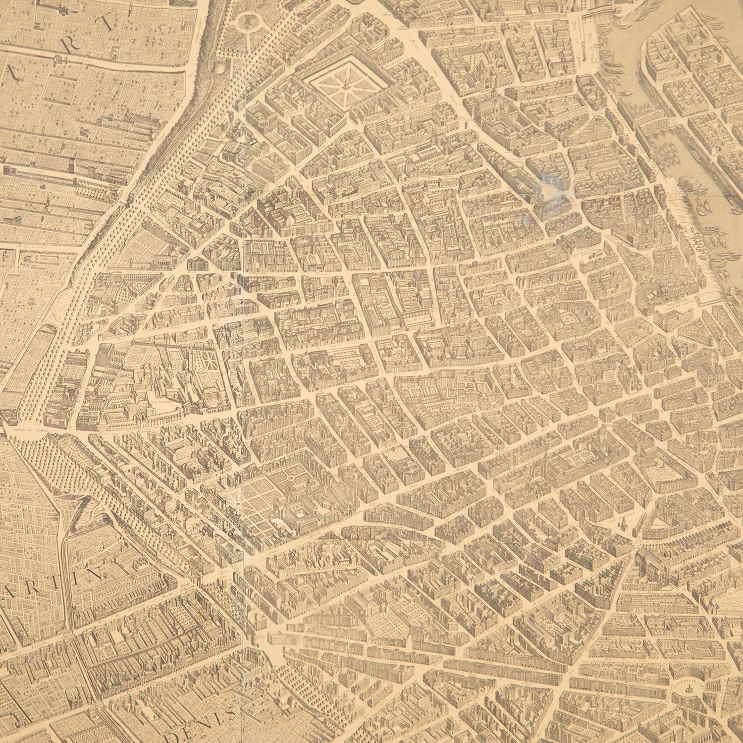 Large Scale Map of Paris at 1stDibs | large scale map of paris