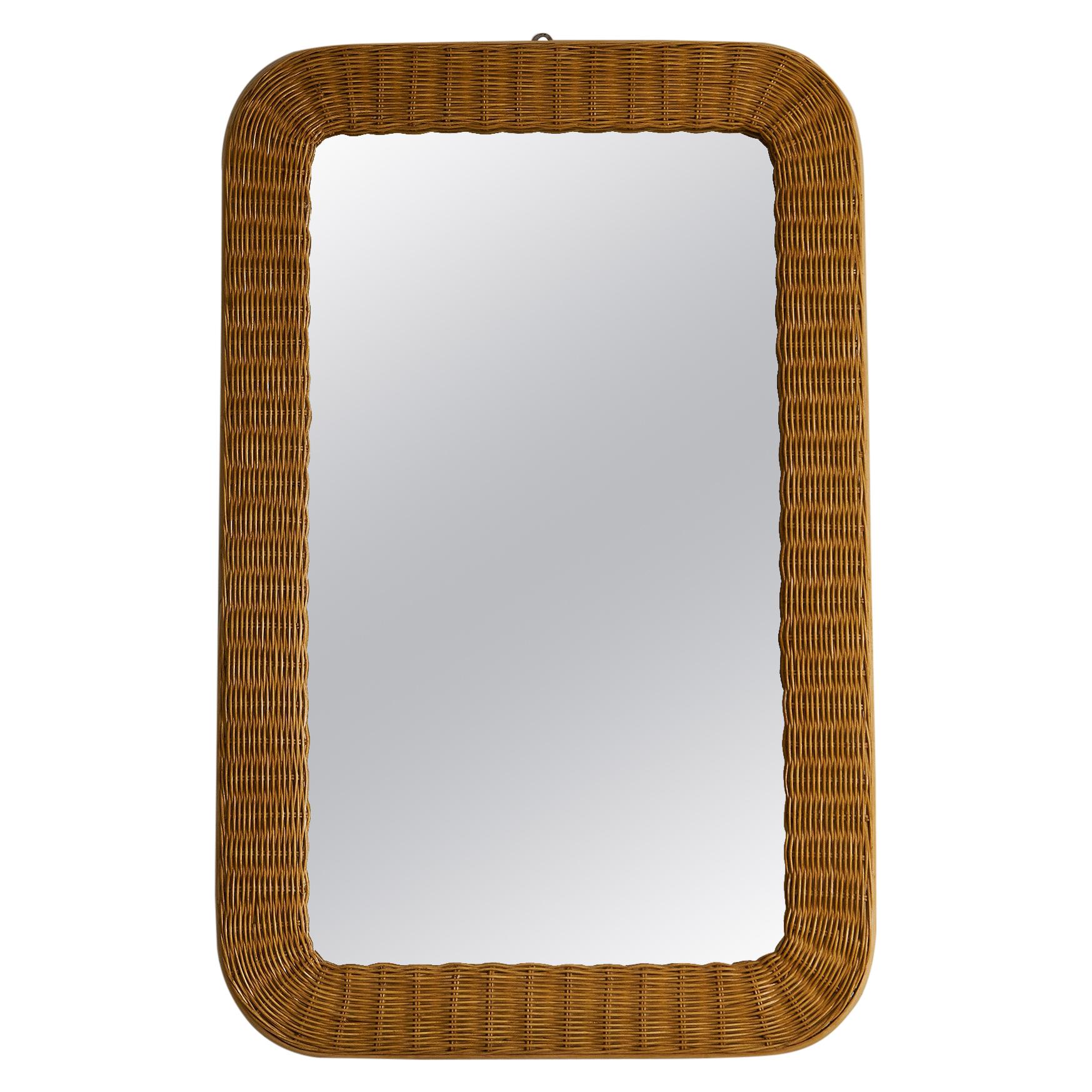 Large Mid Century Mirror at 1stDibs