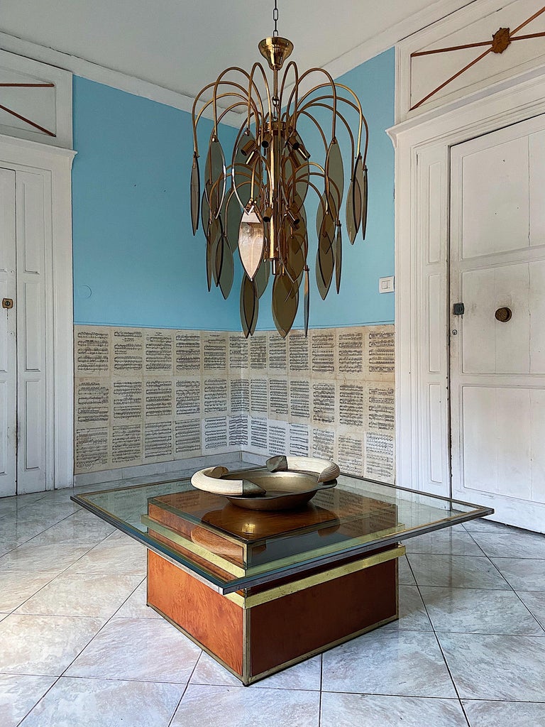 Large Scale Mid-Century Modern Murano Glass Chandelier Attributed to ...