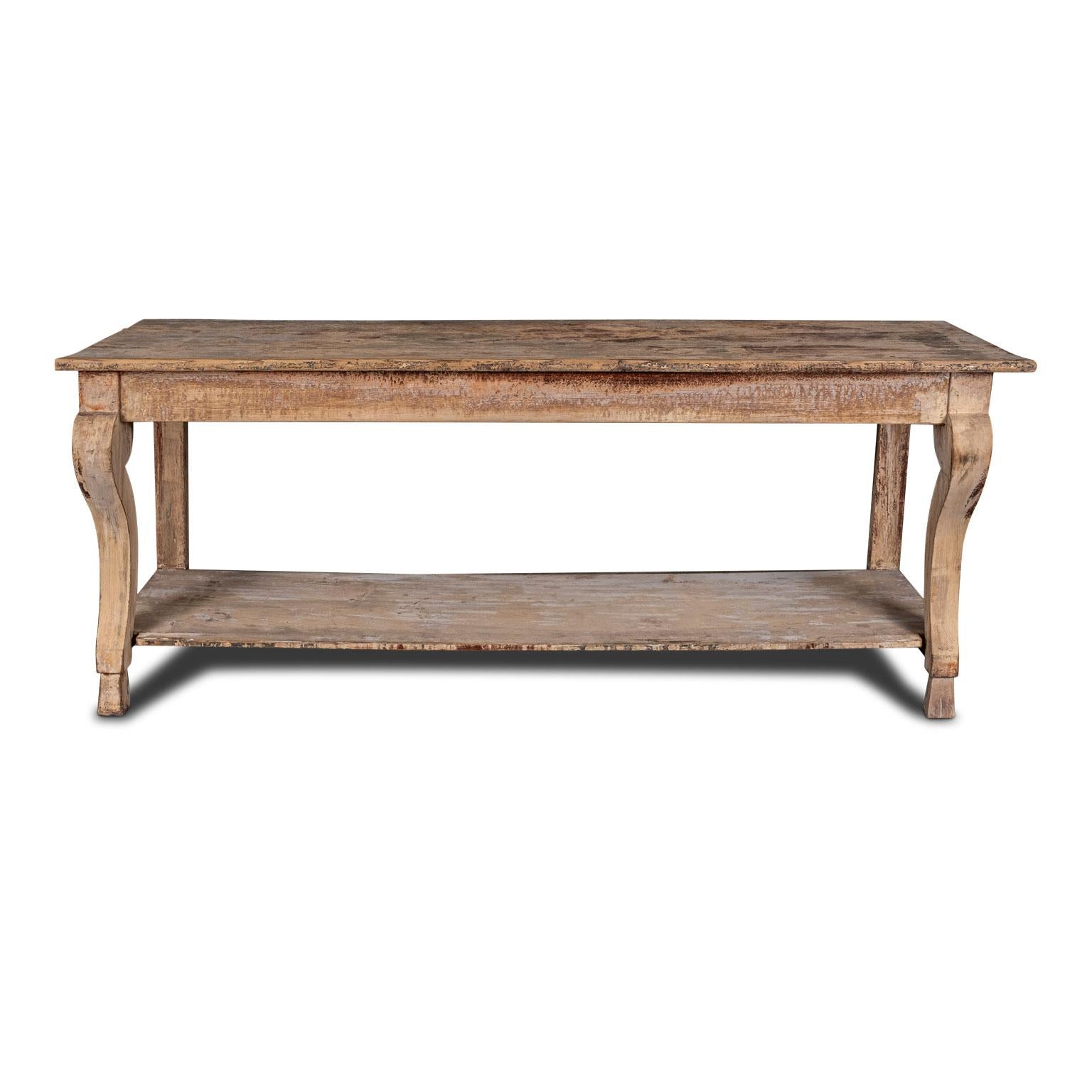 Large-Scale Painted Console Table 1 at 1stDibs