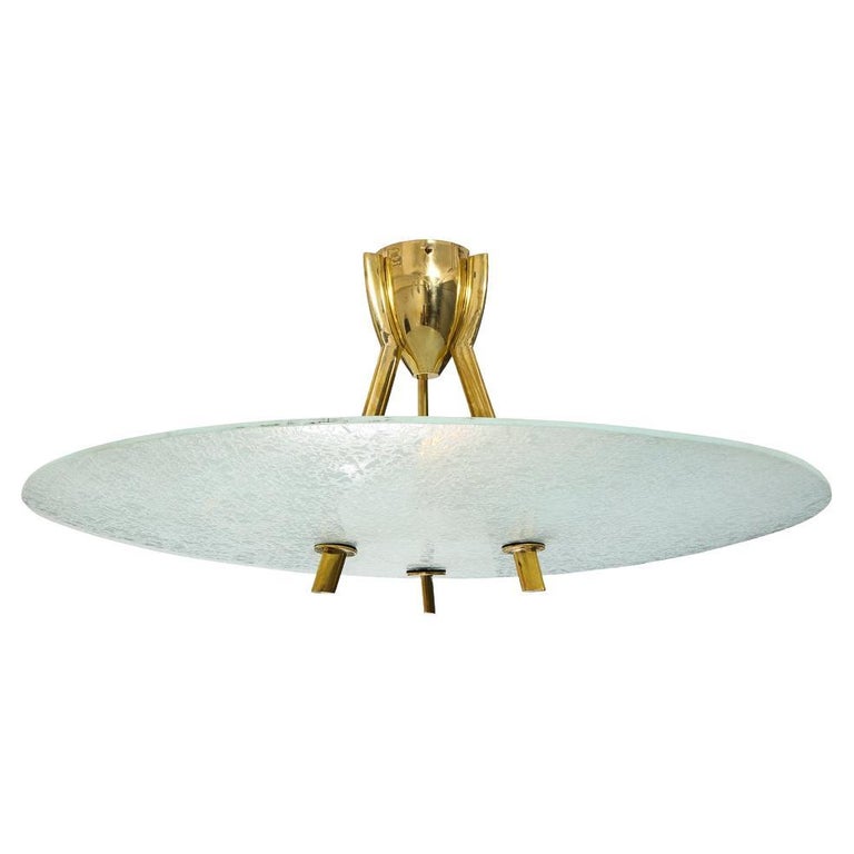 Large-Scale, Unique Ceiling Fixture Attributed to Erwin Burger For Sale ...