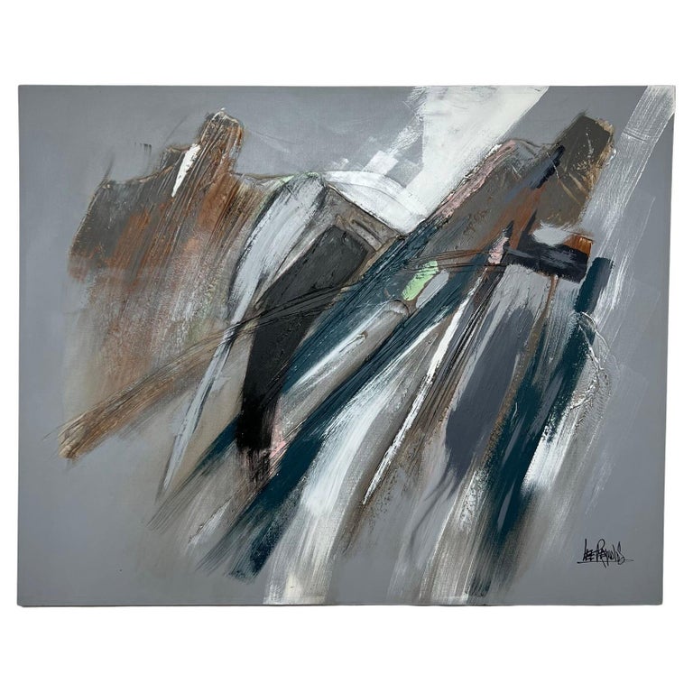 Large Scale Vanguard Studios Abstract Painting Signed Lee Reynolds, Ca ...
