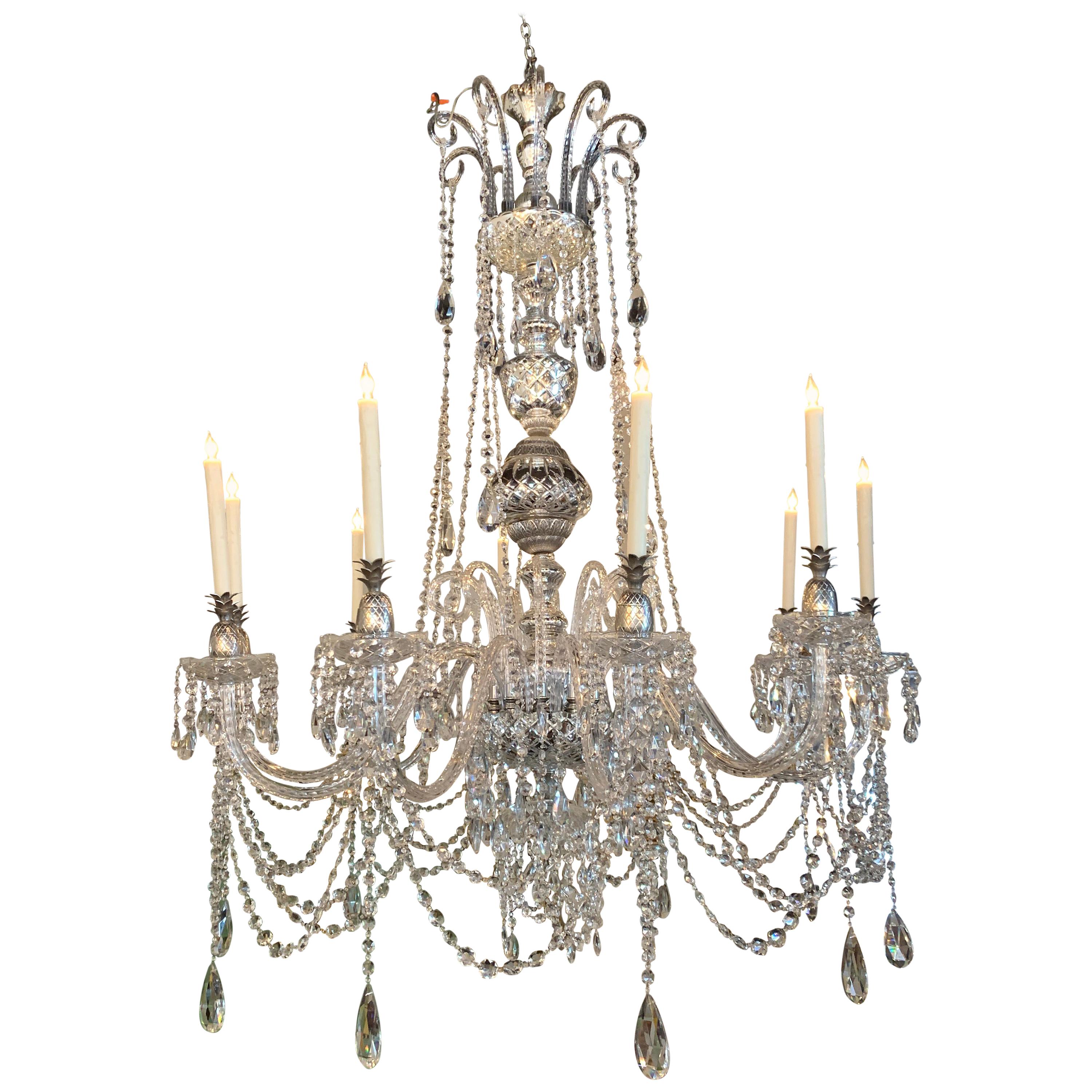 Large Scale Waterford Crystal Chandelier at 1stDibs