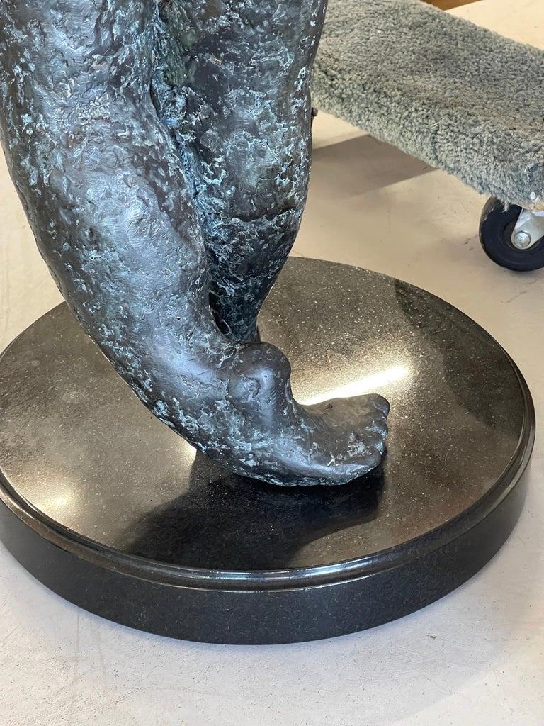 Large Scale Whimsical Dancing Lady Bronze Rick Rowley For Sale at 1stDibs