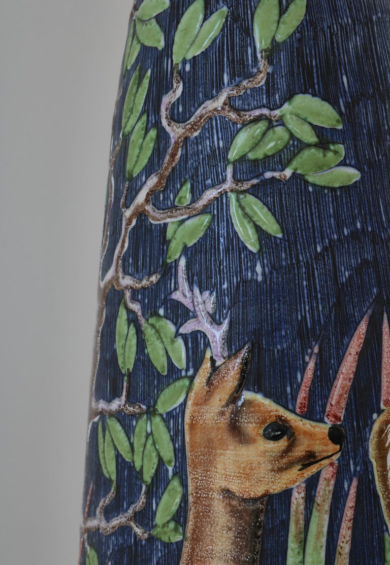 Large Scandinavian Modern Ceramics Table Lamp by Ulla Winblad, Sweden ...