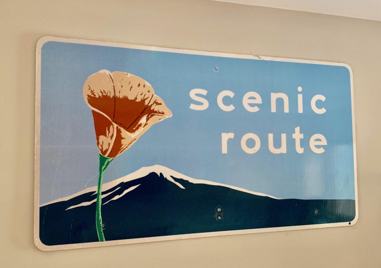 Large 'Scenic Route' California Highway Sign at 1stDibs | california ...