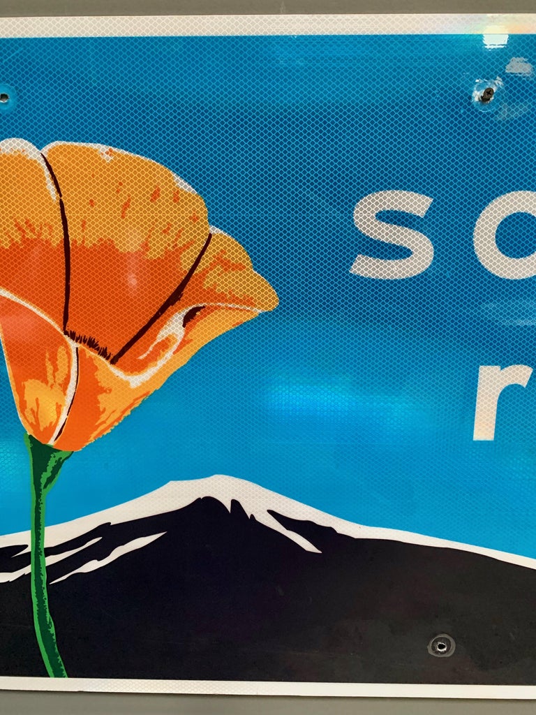 Large 'Scenic Route' California Highway Sign at 1stDibs