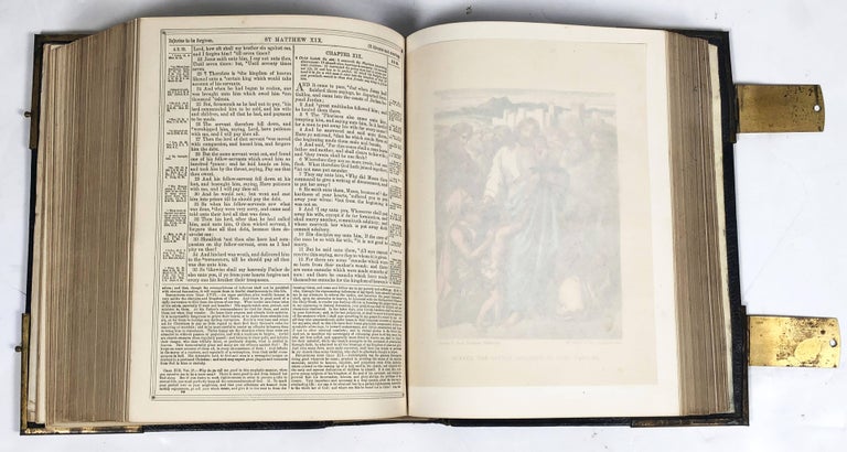 Large Scottish Holy Bible with Clasps from the 19th Century at 1stDibs