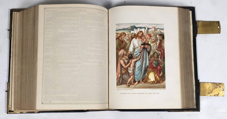 Large Scottish Holy Bible with Clasps from the 19th Century at 1stDibs