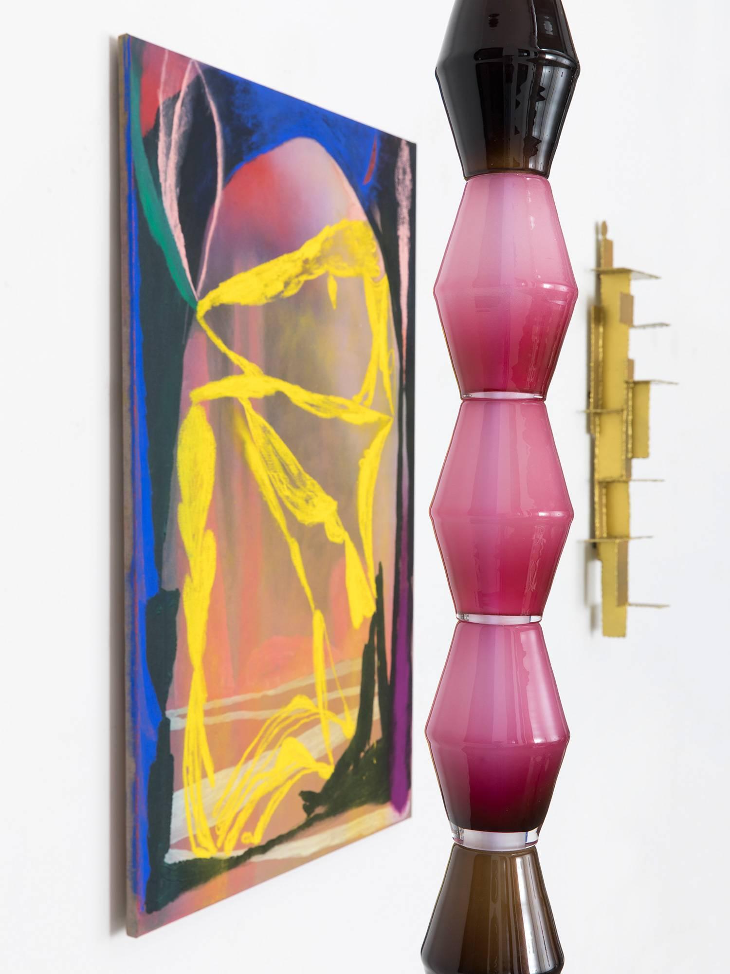 Large Sculptural Stacked Glass "Pearl Buoy" Hanging Light by Tron Meyer For Sale at 1stDibs ...