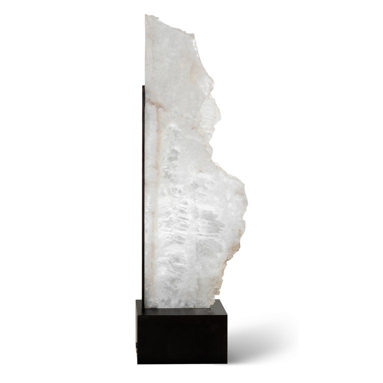Large Selenite Live Edge Sculpture For Sale at 1stDibs