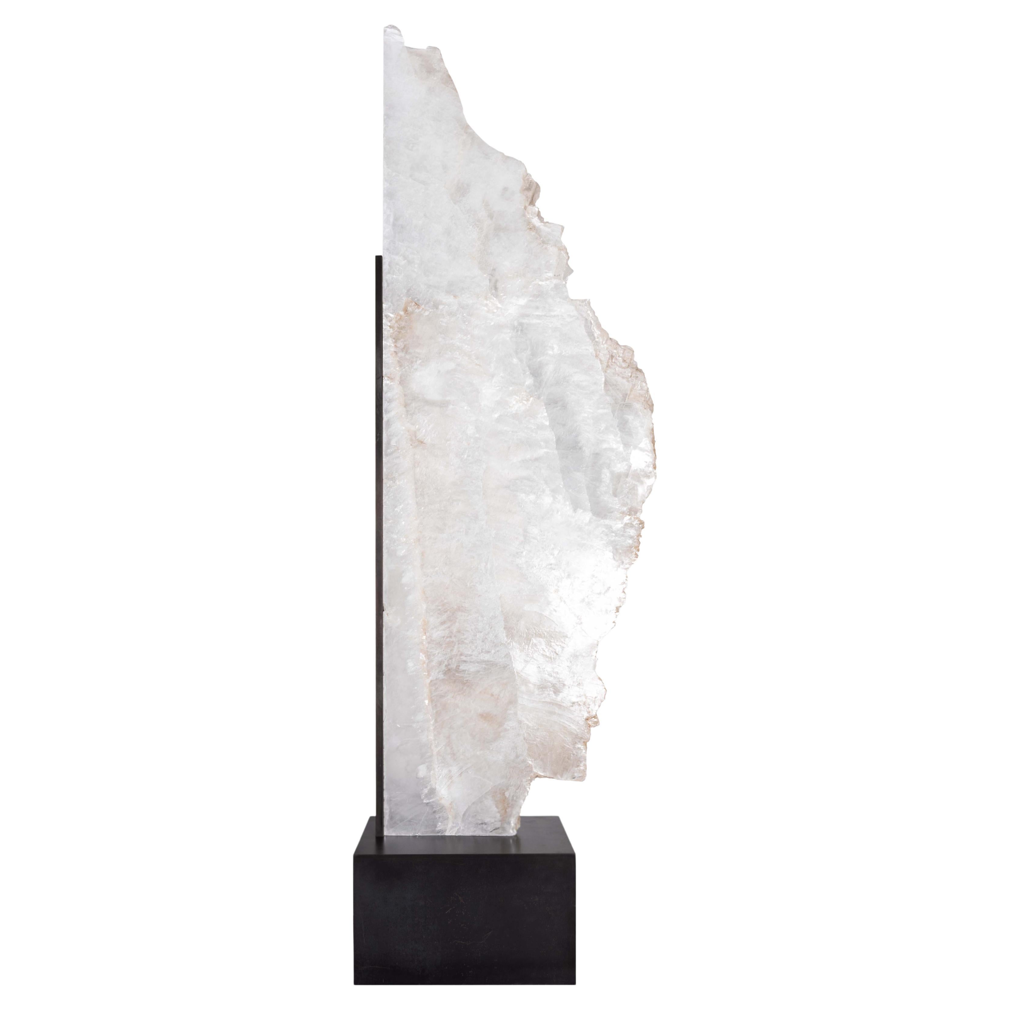 Large Selenite Live Edge Sculpture at 1stDibs