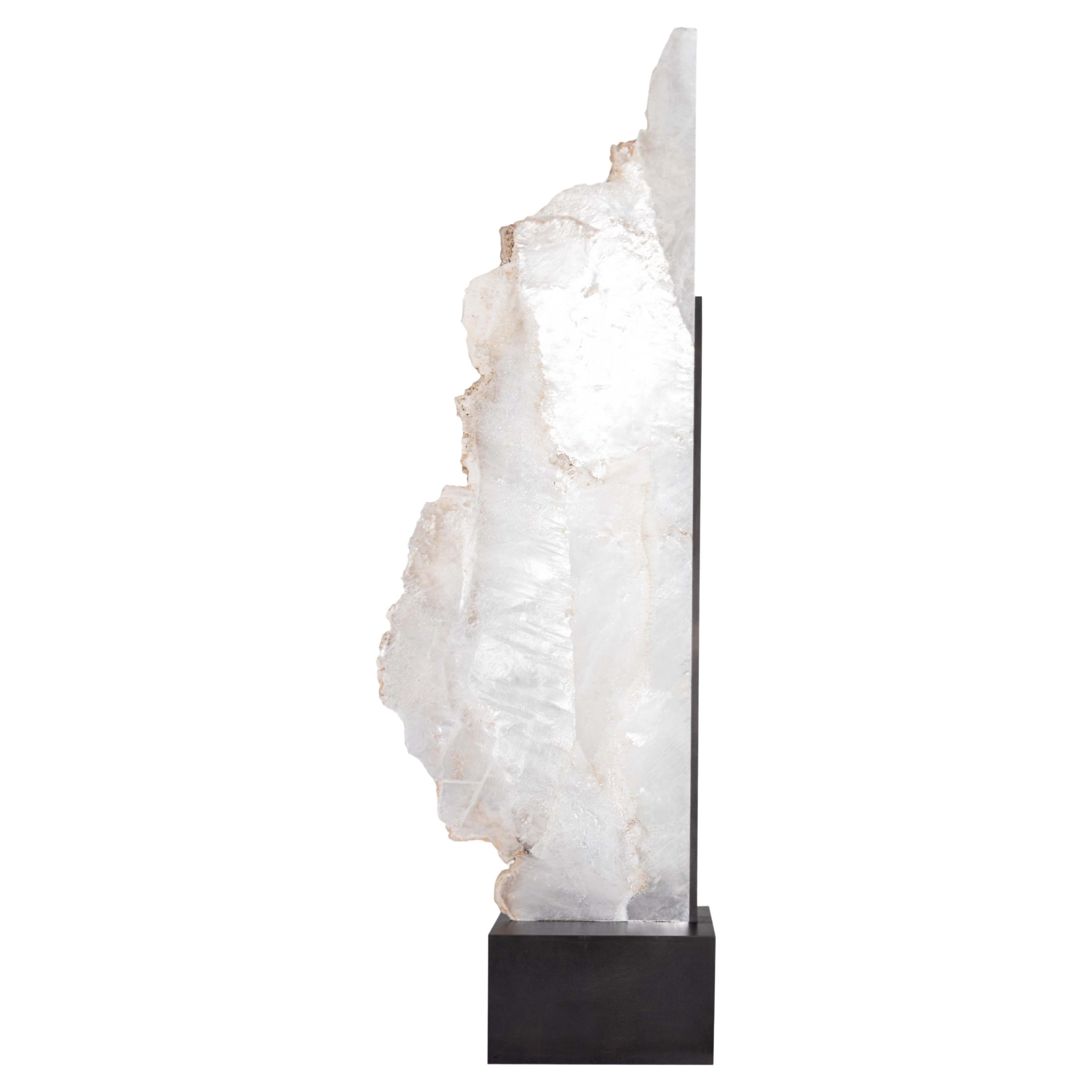 Large Selenite Live Edge Sculpture at 1stDibs
