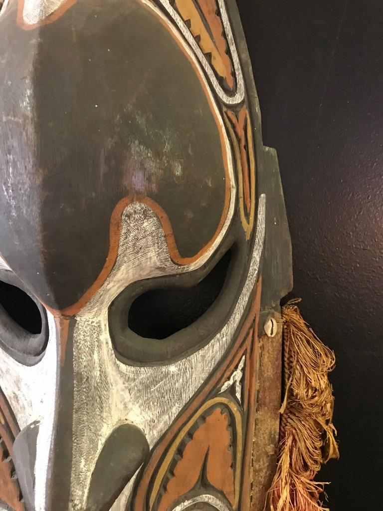 Large Sepik River Tribe Carved Wood Mask from Papua New Guinea at ...
